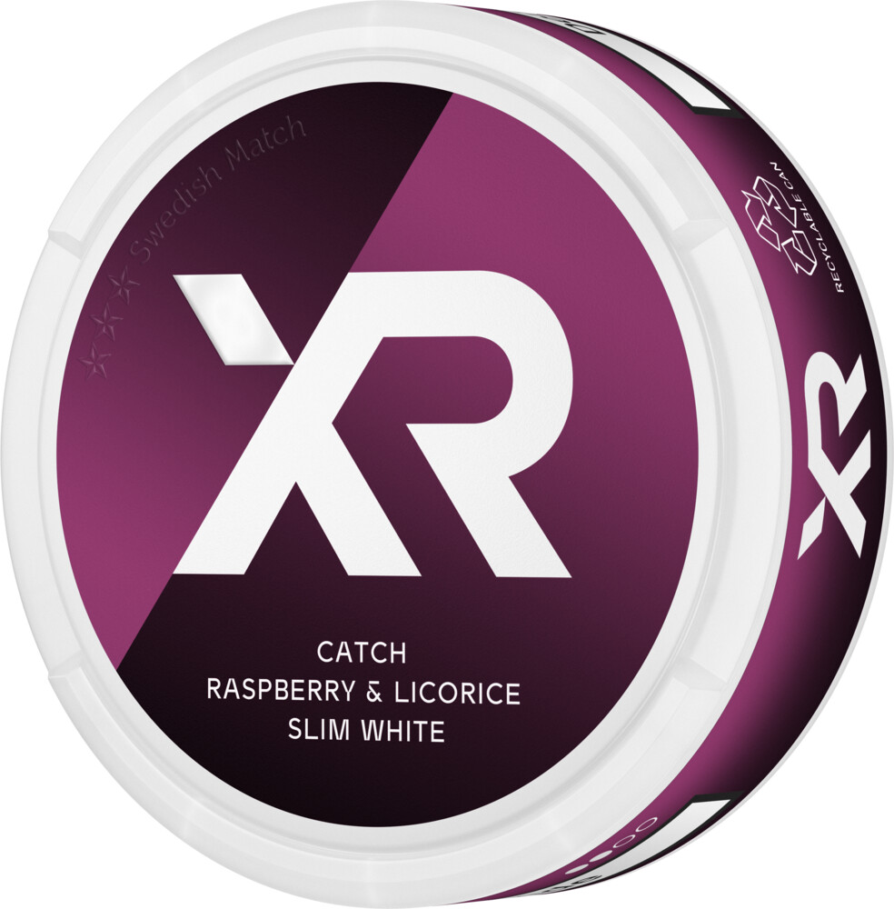 Köp XR XRANGE Catch Hallon Lakrits Slim White - Snussidan.se