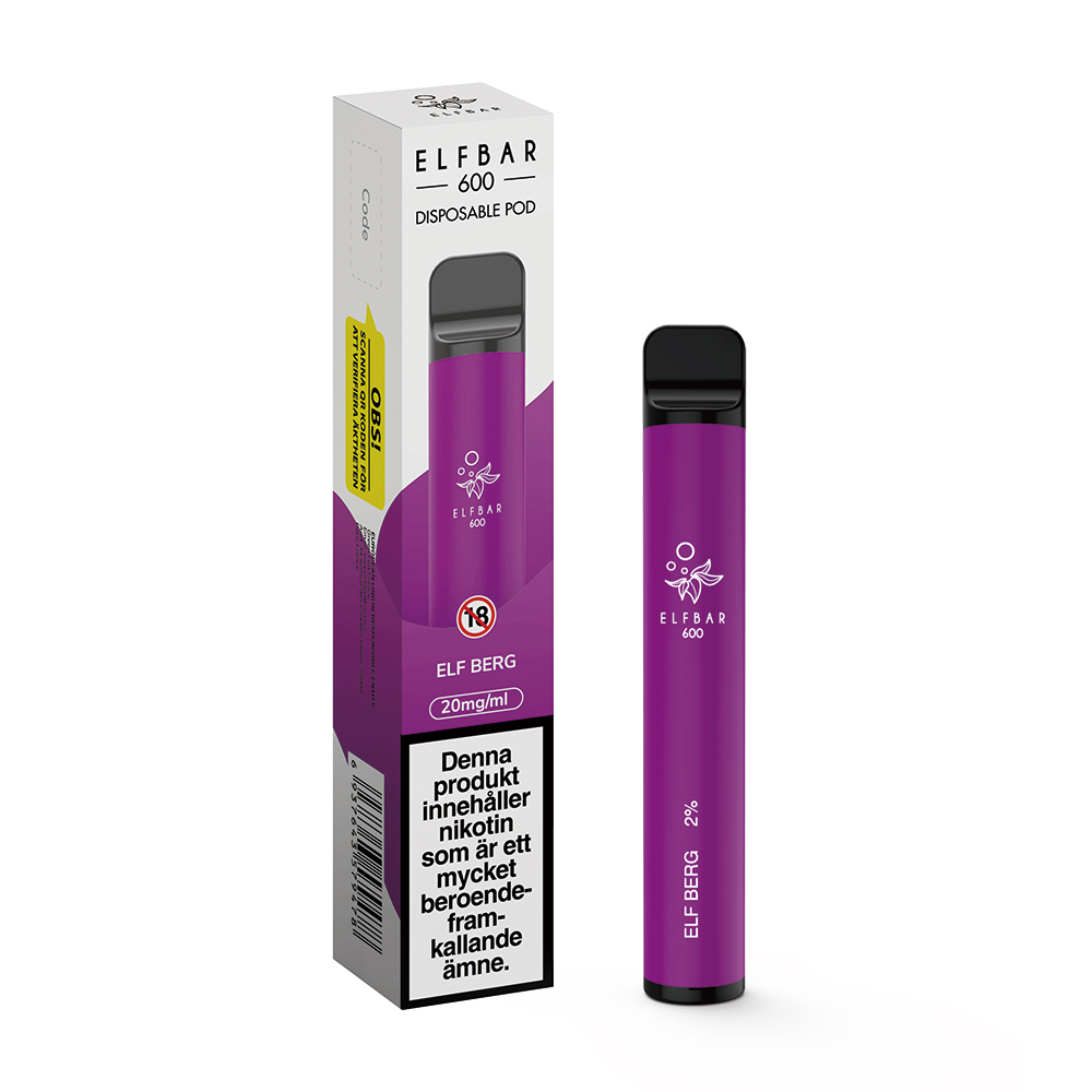 Köp ELFBAR Engångs Vape Elf Berg 20mg/ml - Snussidan.se