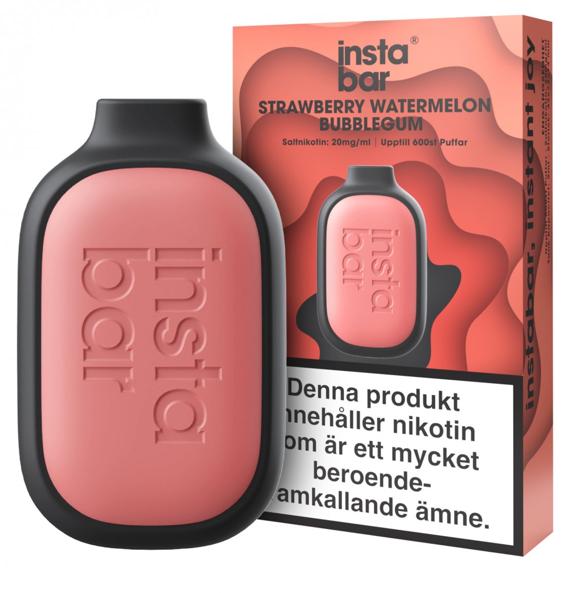 Köp Instabar Strawberry Watermelon Bubblegum - Snussidan.se